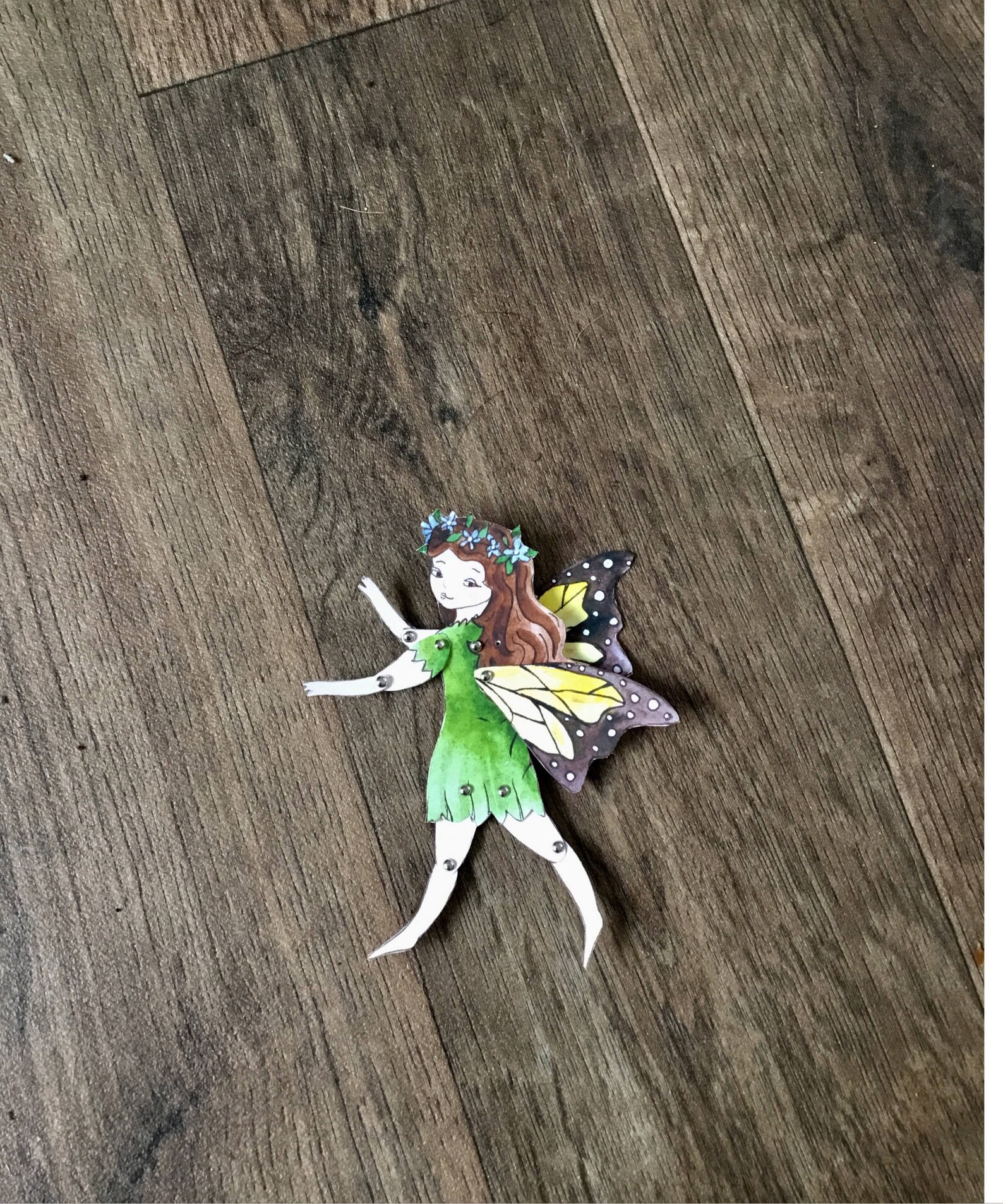 Articulated Paper Fairy Doll 'fern' the Wishing | Etsy