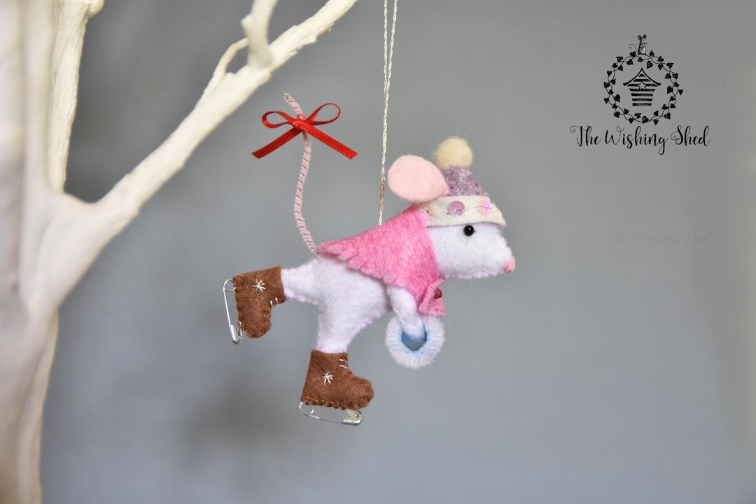 PDF FILES - Skating Mouse - Felt Sewing Pattern - Christmas Tree ...