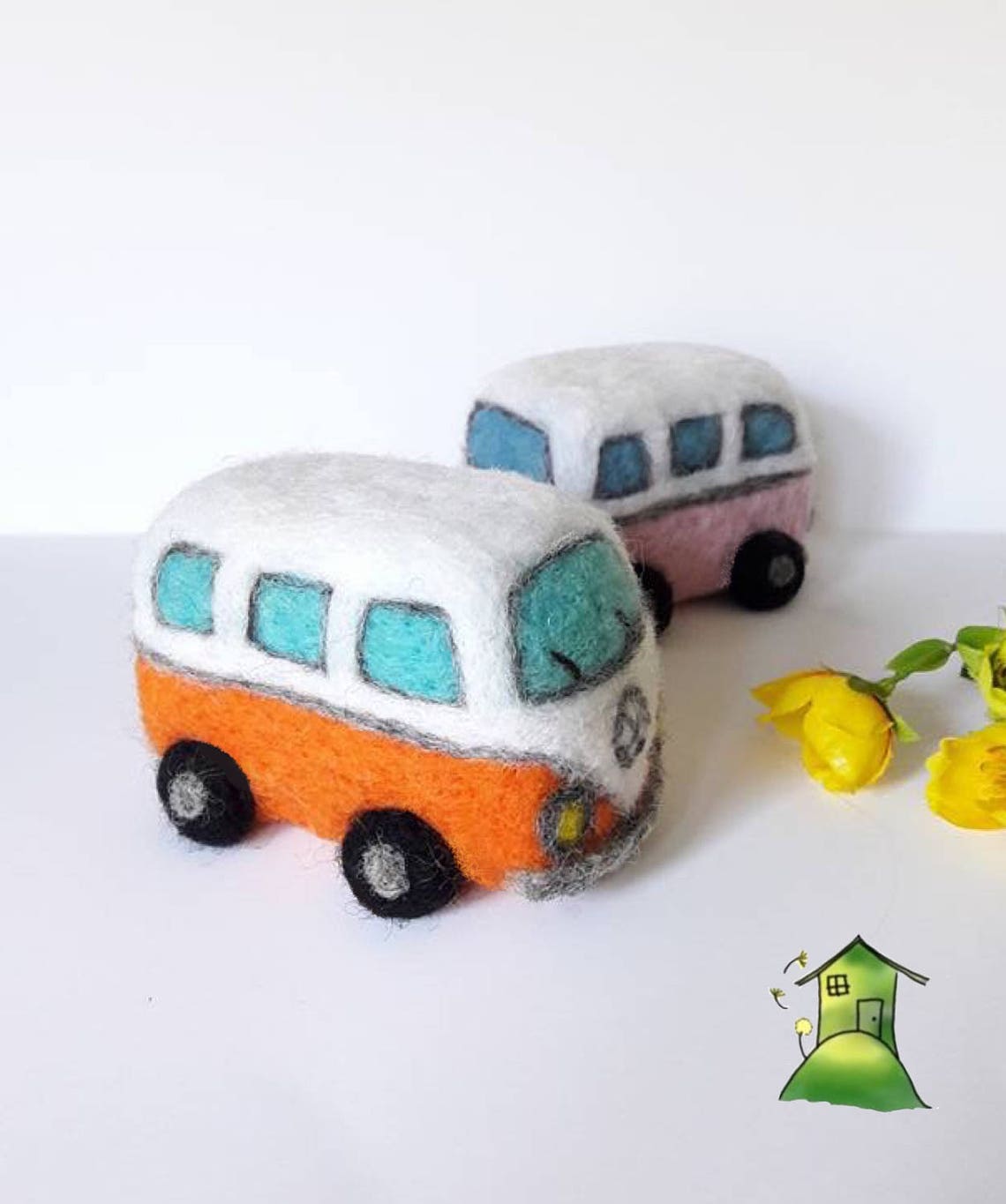 PDF Pattern Needle Felt VW Camper Van - Beginner / Intermediate - the ...
