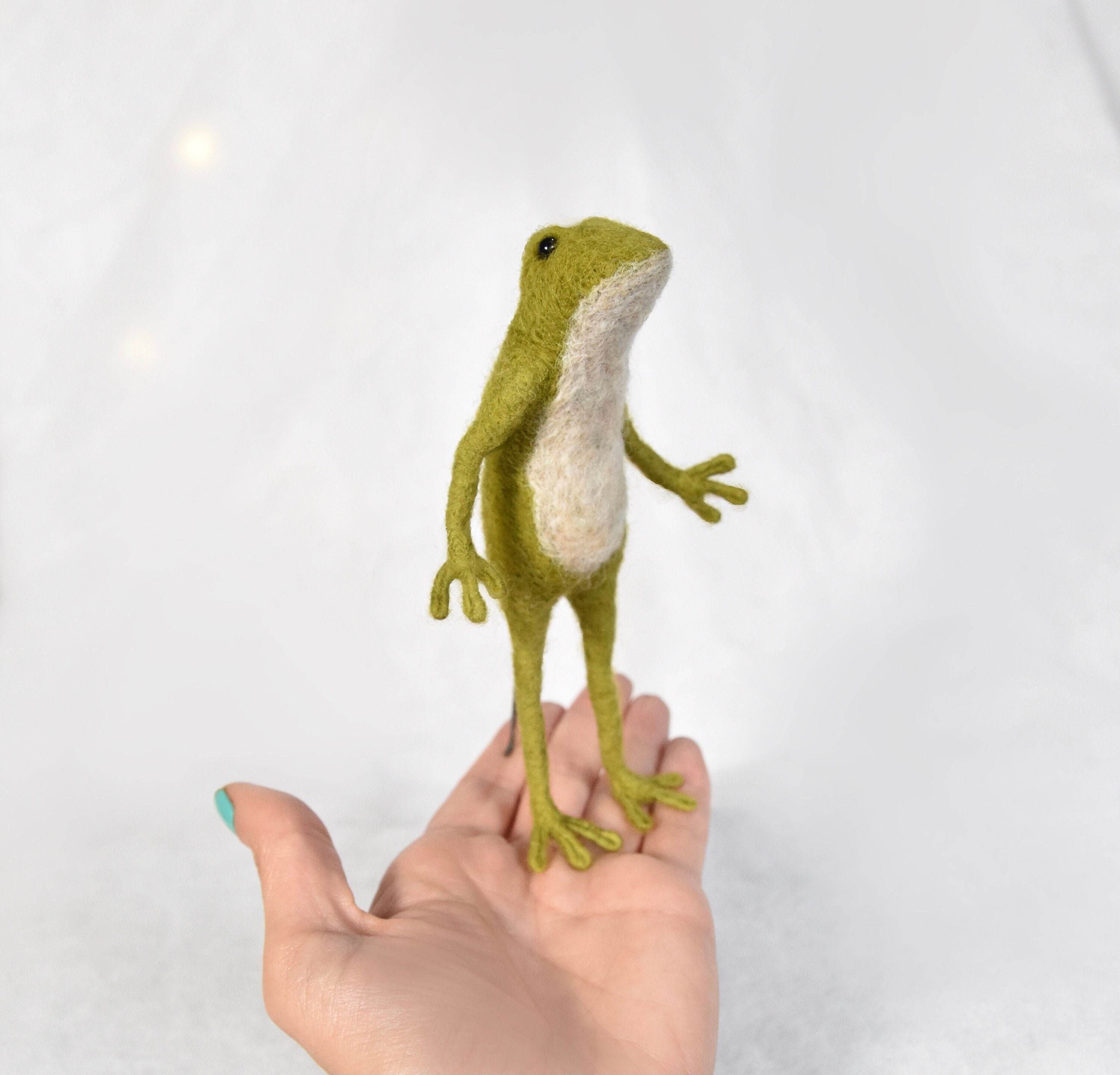 Poseable Frog Doll- Digital FILES and Video Tutorial - Needle Felt ...