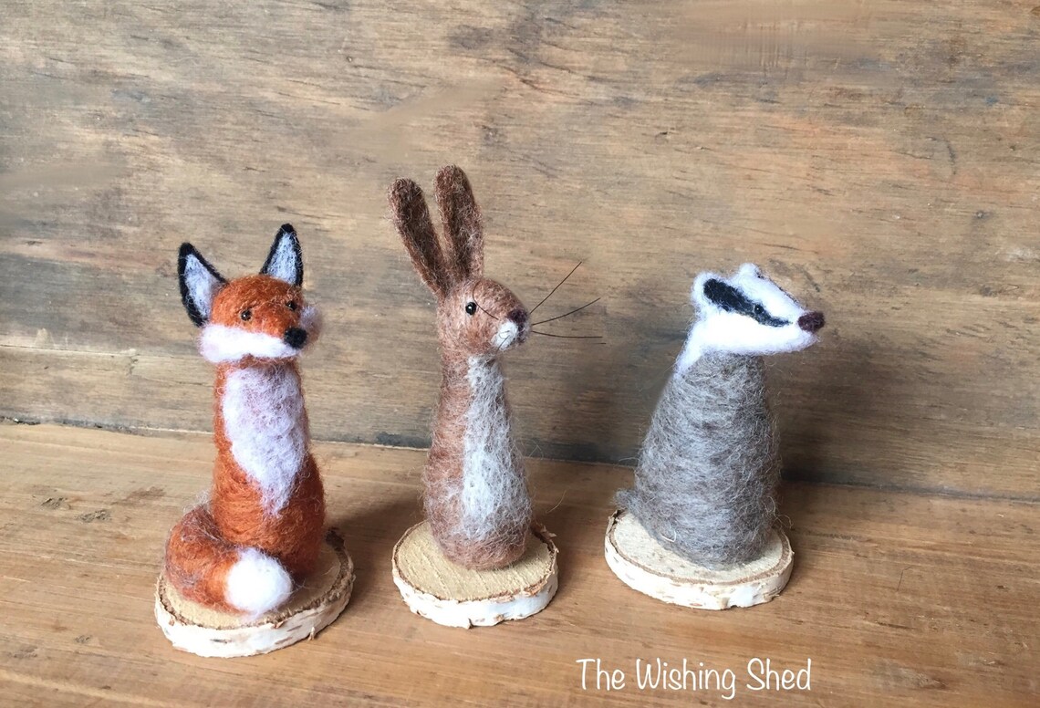 PDF FILES Woodland Animals - Needle Felt Pattern - Instant Download ...
