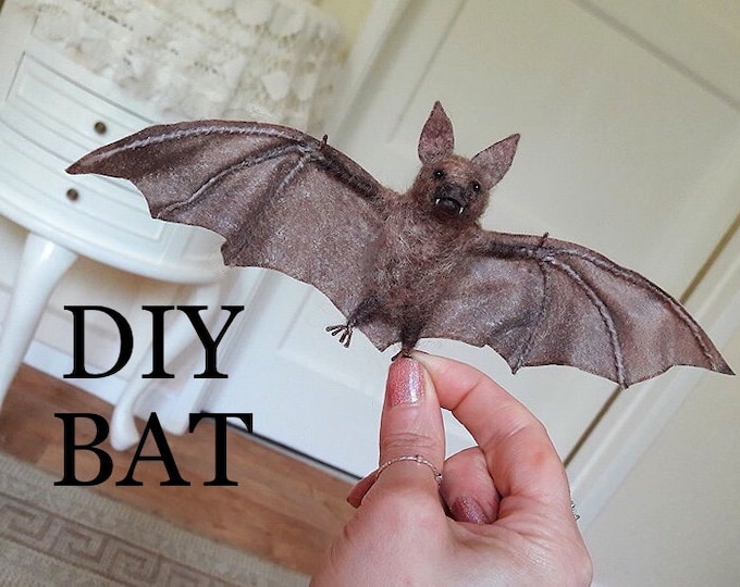 Needle Felted Realistic Bat, Vampire Bat, Gothic Gift Ideas, Needle ...