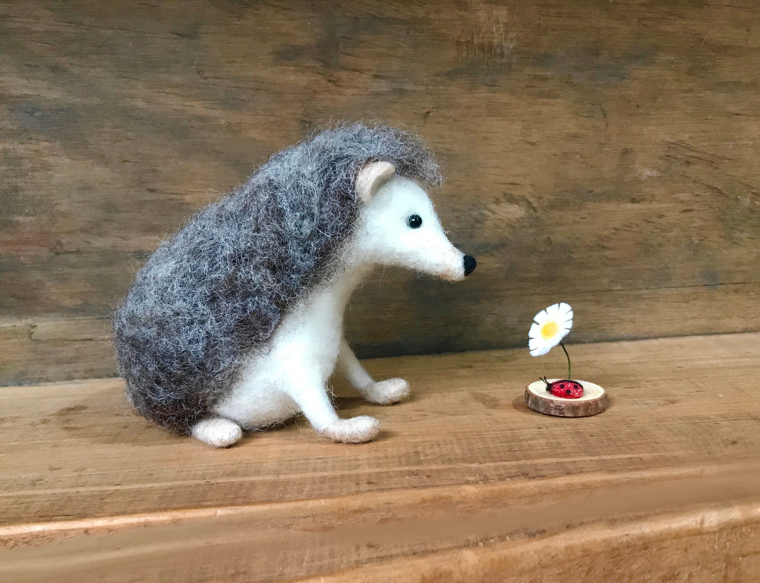 PDF FILES Needle Felt Pattern Hedgehog Beginner/intermediate | Etsy