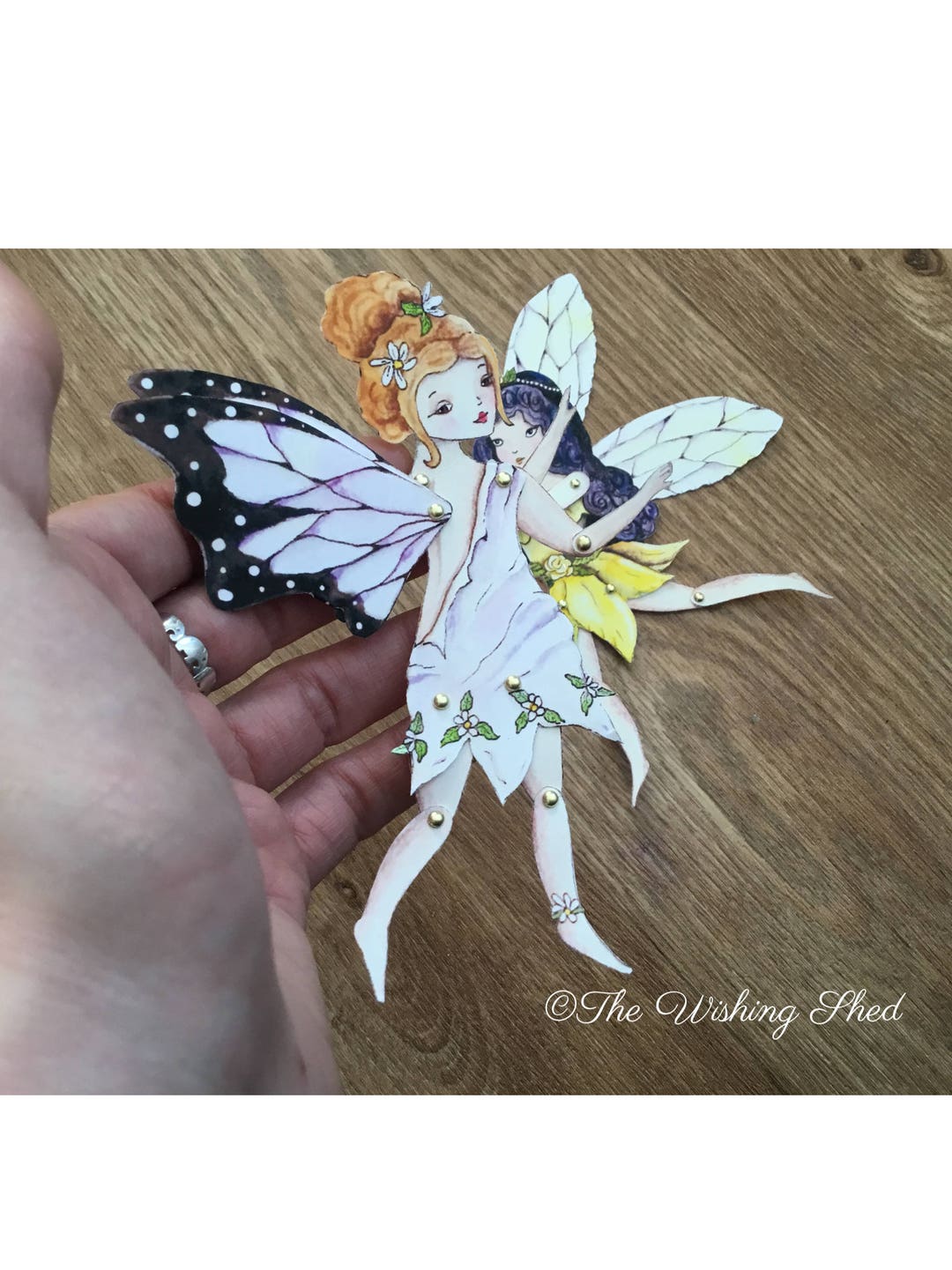 Articulated Paper Fairy Dolls PDF Files 'lilly and Amelia' Instant ...