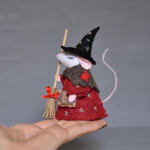 PDF FILES - Witchy Mice - Mouse Felt Sewing Pattern - Ornament - Bauble ...