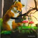 Tea With Fox 3D Art Print of Needle Felted Animals the Wishing Shed - Etsy
