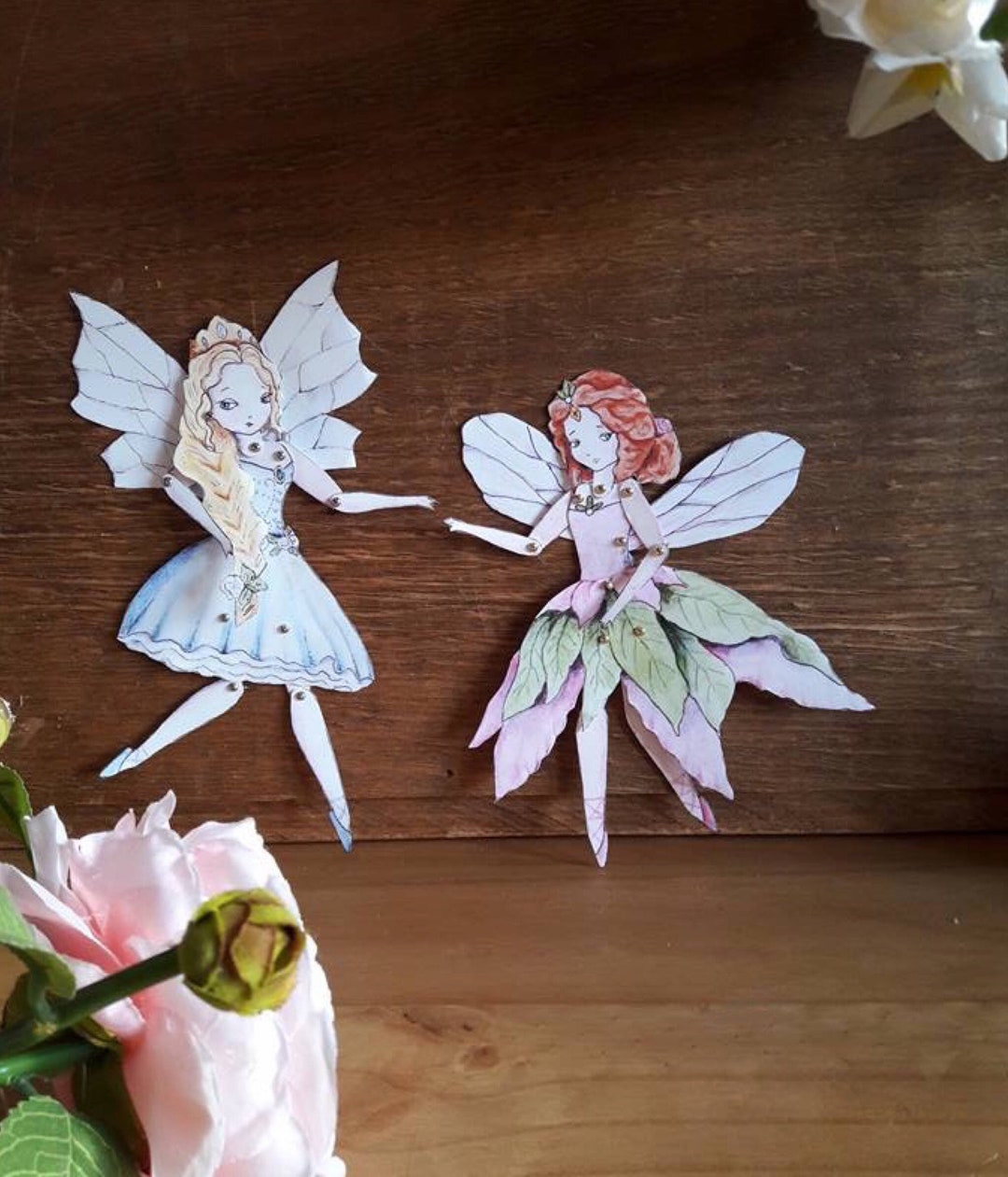 Articulated Paper Fairy Dolls PDF Files 'alice and Promise' Instant ...