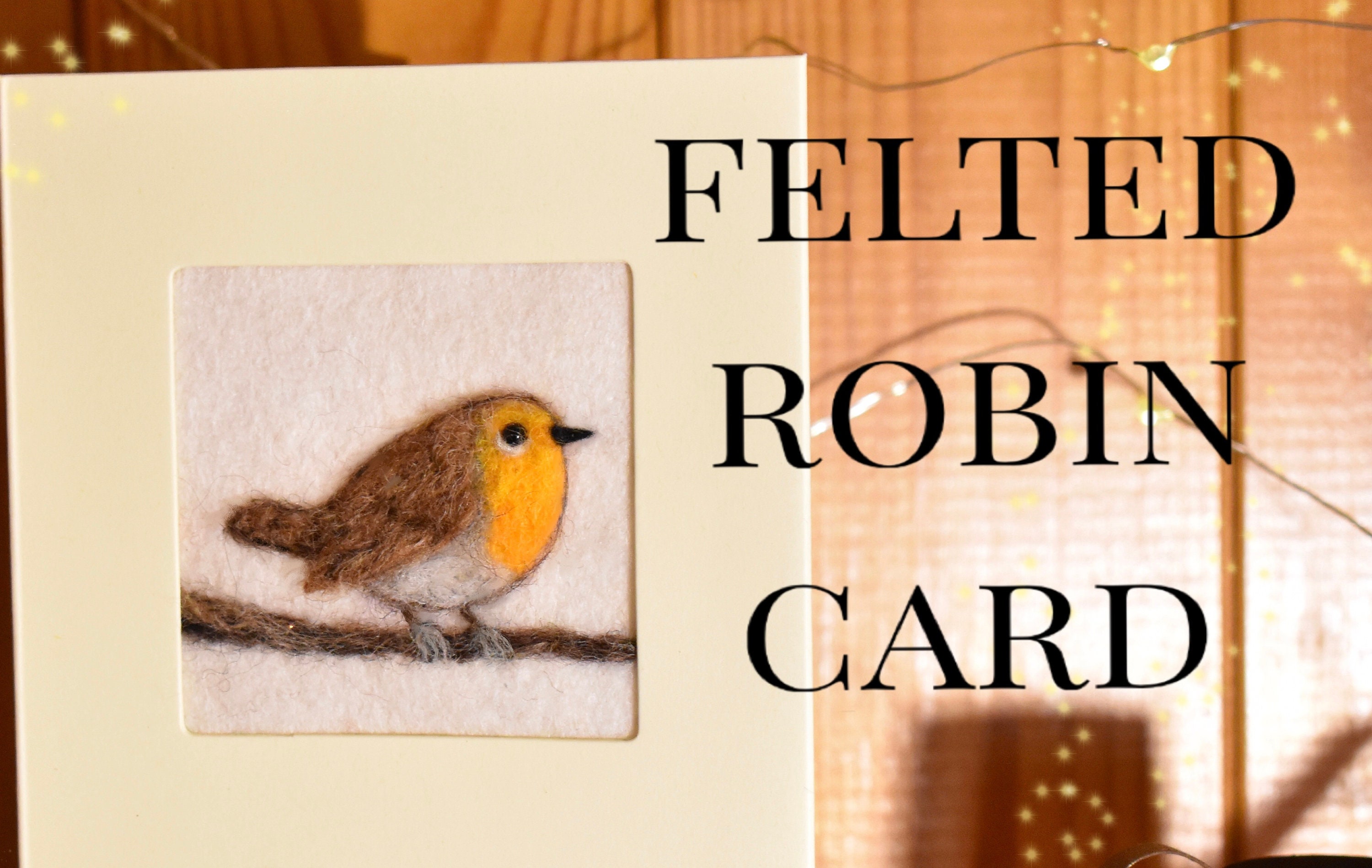 PDF PATTERN FILES Needle Felt Robin Picture Card the Wishing - Etsy ...