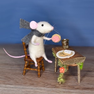 PDF PATTERN FILES Poseable Little White Mouse - Needle Felt Animal ...