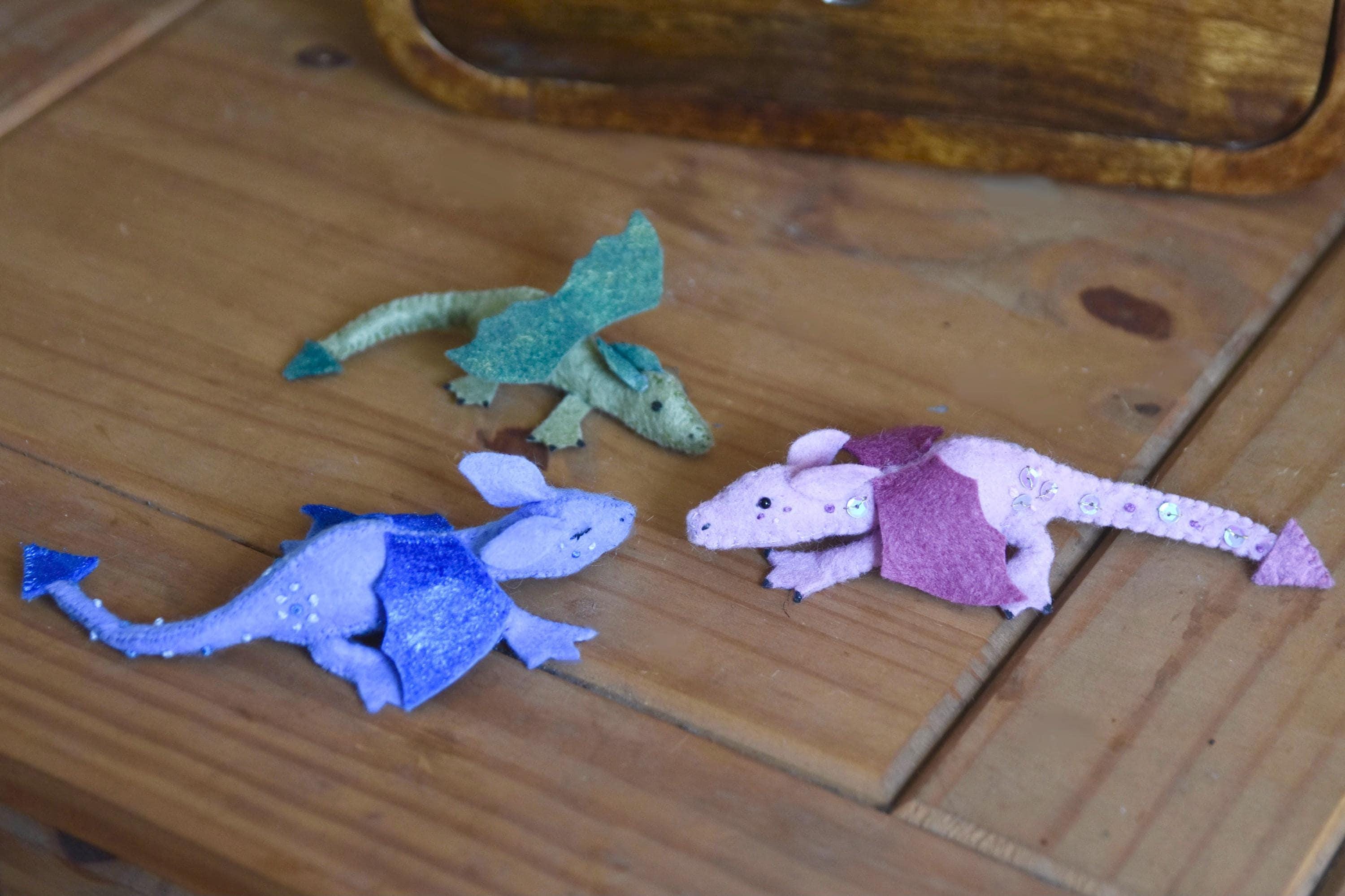PDF FILES PATTERN - Pocket Dragon - Felt Pet Ornament - Sewing Pattern ...