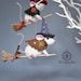 PDF FILES - Witchy Mouse on Broom Felt Sewing Pattern - Witch Ornament ...