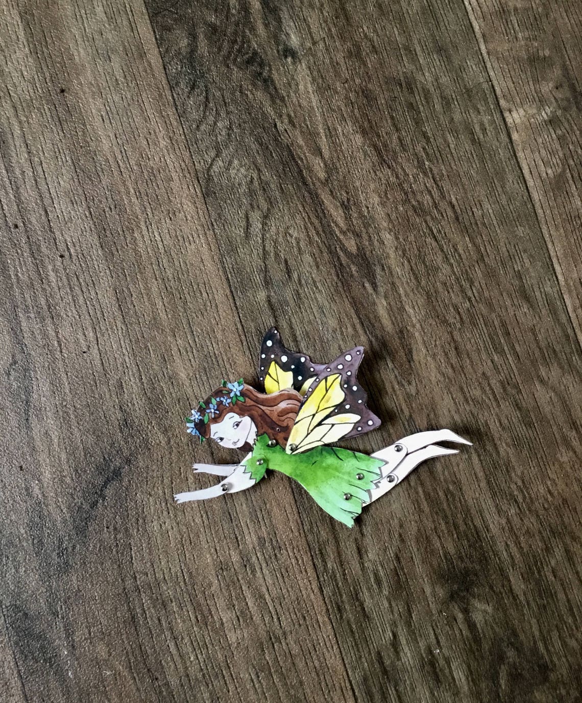 Articulated Paper Fairy Doll 'fern' the Wishing | Etsy