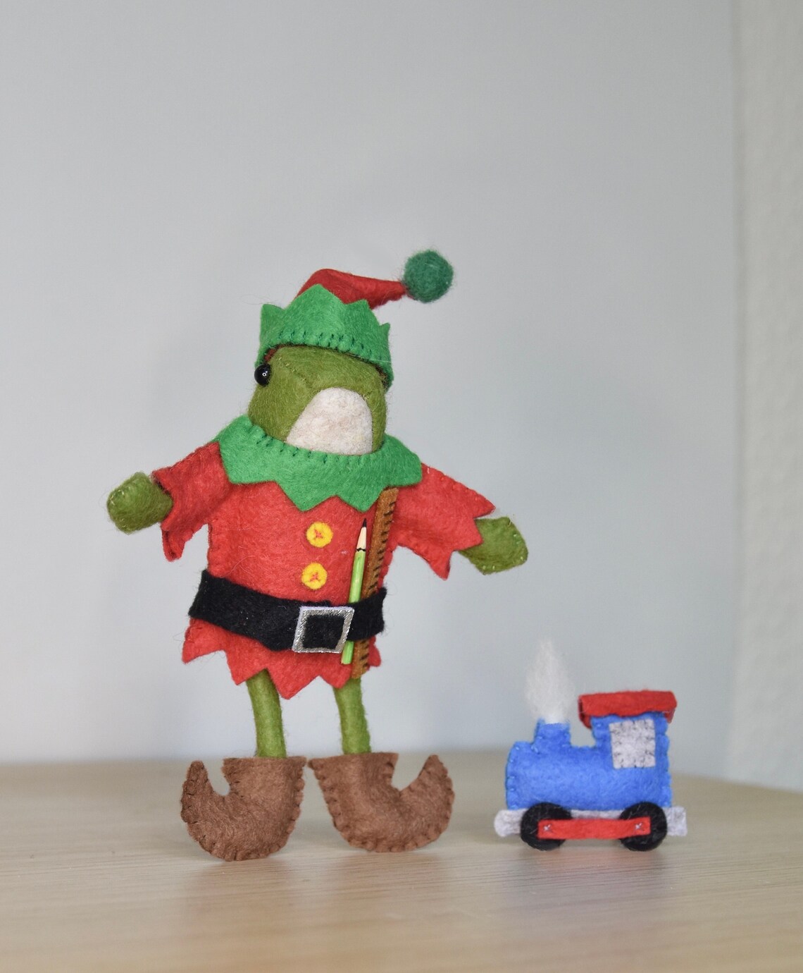 PDF FILES - Miniature Boy Christmas Elf Frog Doll Outfit - With Toy ...