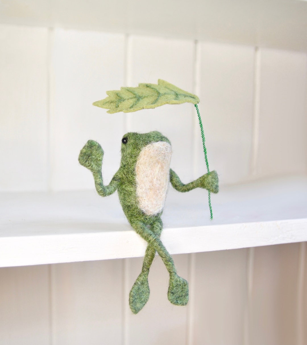Frog With Leaf - PDF FILES - Needle Felt Pattern - Instant Download ...