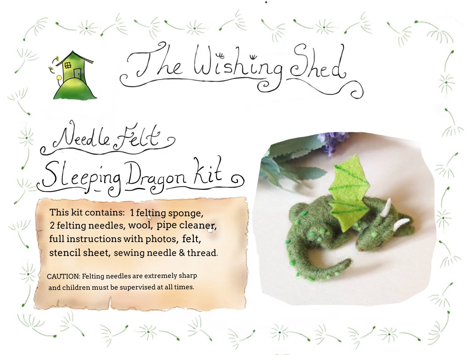 PDF FILES Pattern Little Sleeping Dragon Beginner/ - Etsy