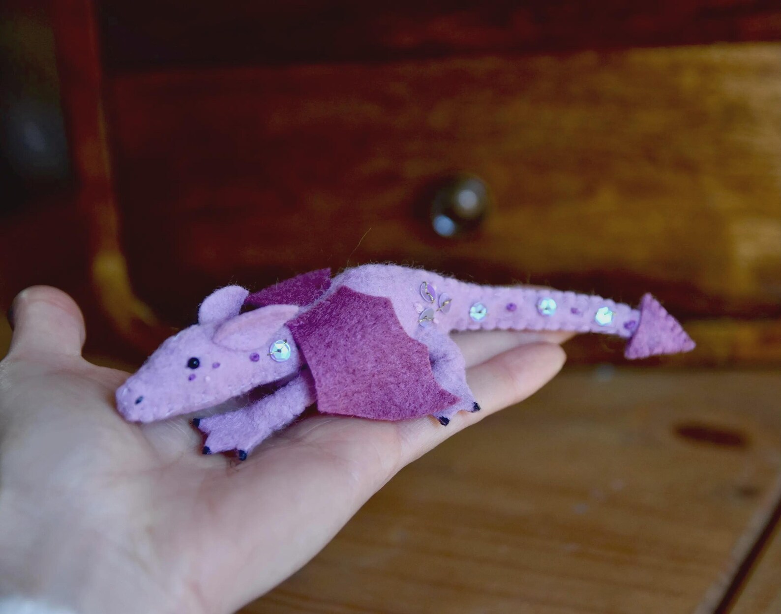 PDF FILES PATTERN - Pocket Dragon - Felt Pet Ornament - Sewing Pattern ...
