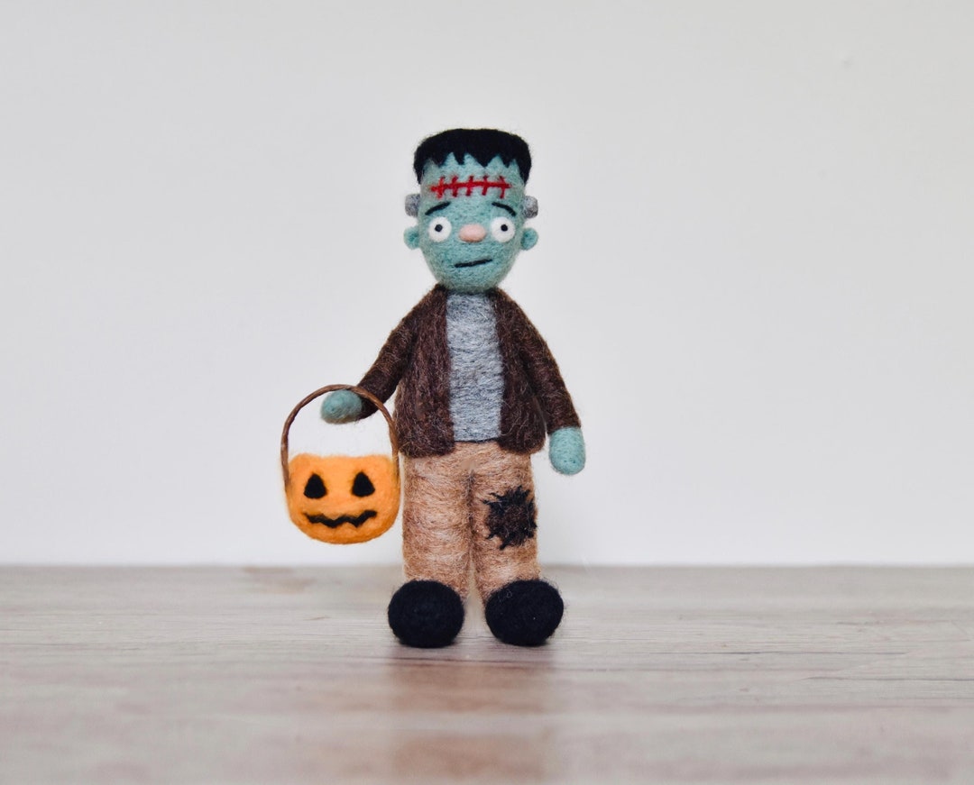 Halloween PDF PATTERN Files DIY Needle Felt Frankenstein Monster ...