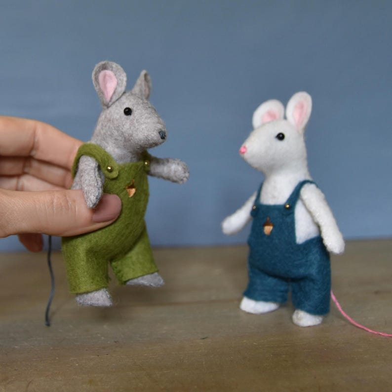 PDF FILES - Titch the Mouse Doll - Dress up - Mice Sewing Pattern ...