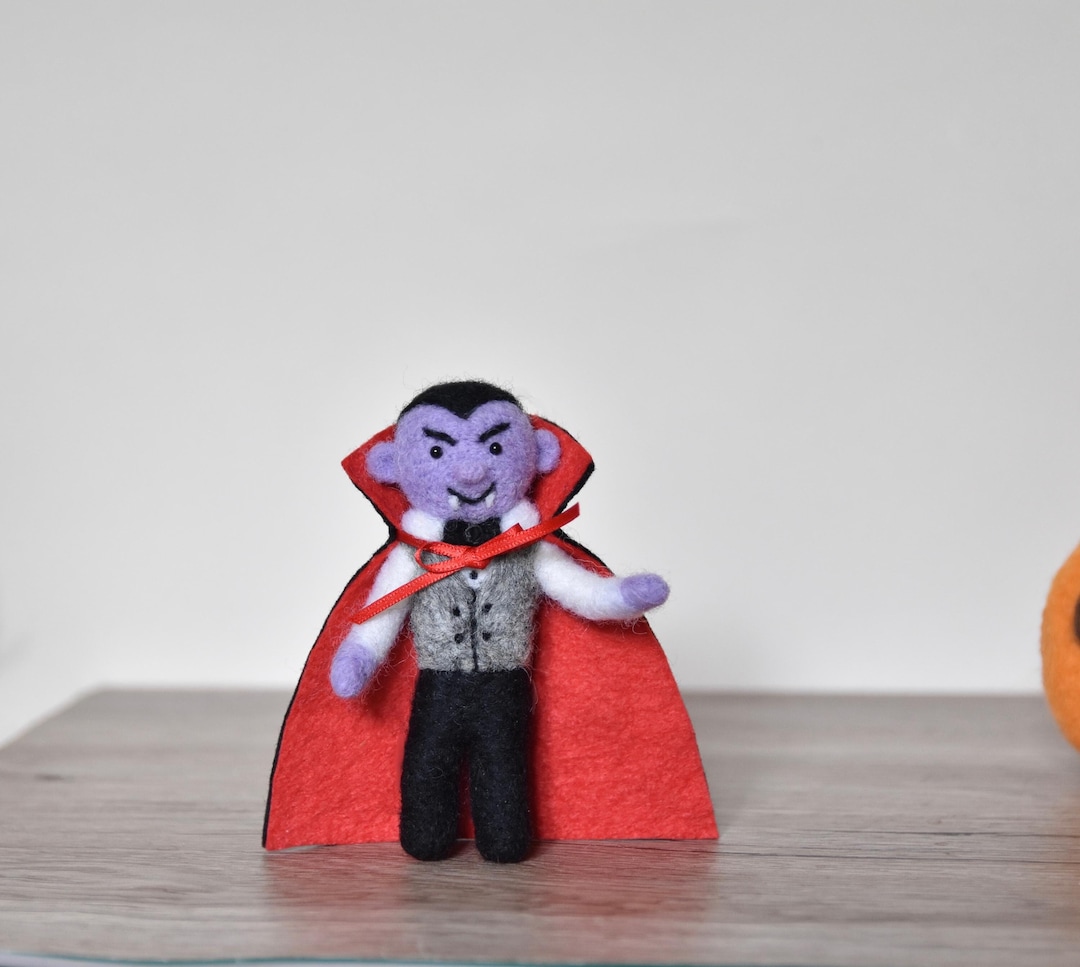 PDF PATTERN Files DIY Needle Felt Miniature Vampire Doll - Halloween ...