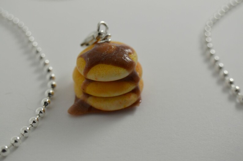 Maple Syrup Pancake Charm, Polymer Clay, Miniature Food, Miniature Food ...