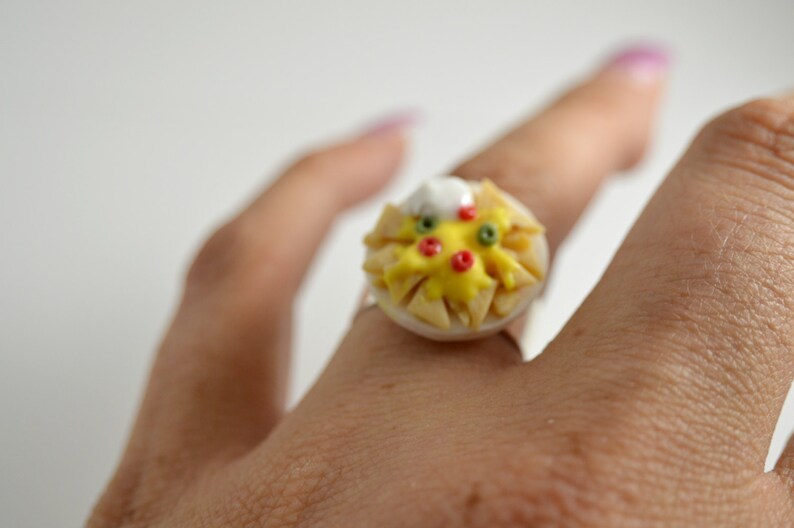 Nacho Cheese Ring Miniature Food Miniature Food Jewelry | Etsy