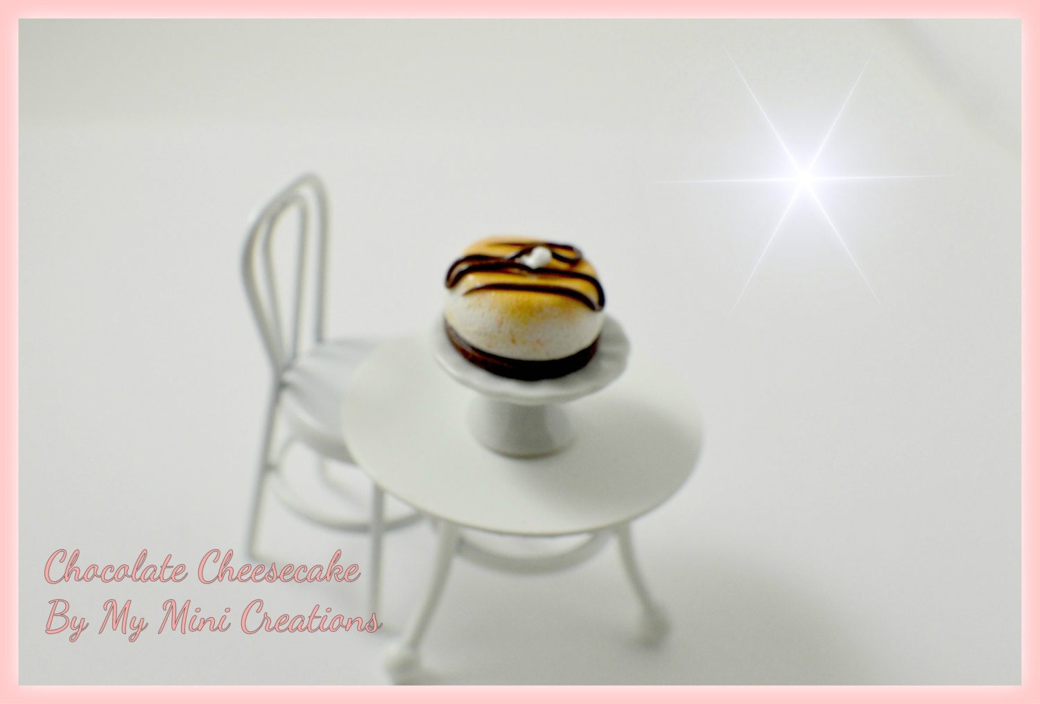 Handmade Polymer Clay Chocolate Cheesecake Miniature Food - Etsy