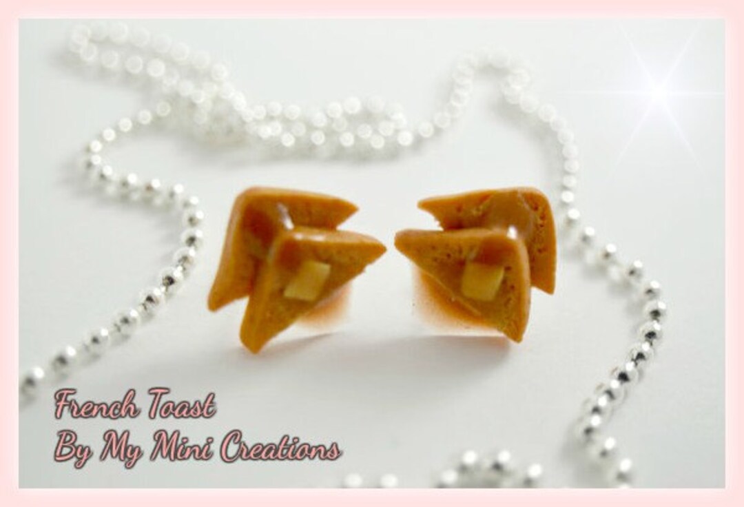 French Toast, Polymer Clay, Miniature Food, Miniature Food Jewelry - Etsy