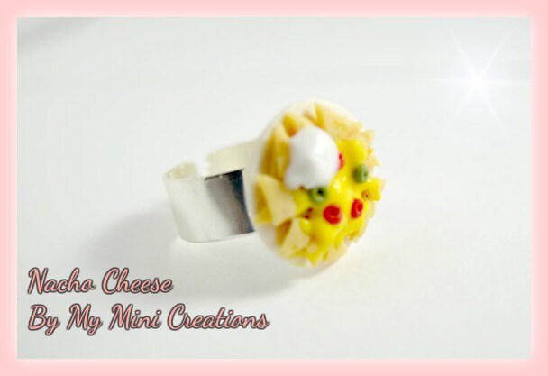 Nacho Cheese Ring Miniature Food Miniature Food Jewelry | Etsy