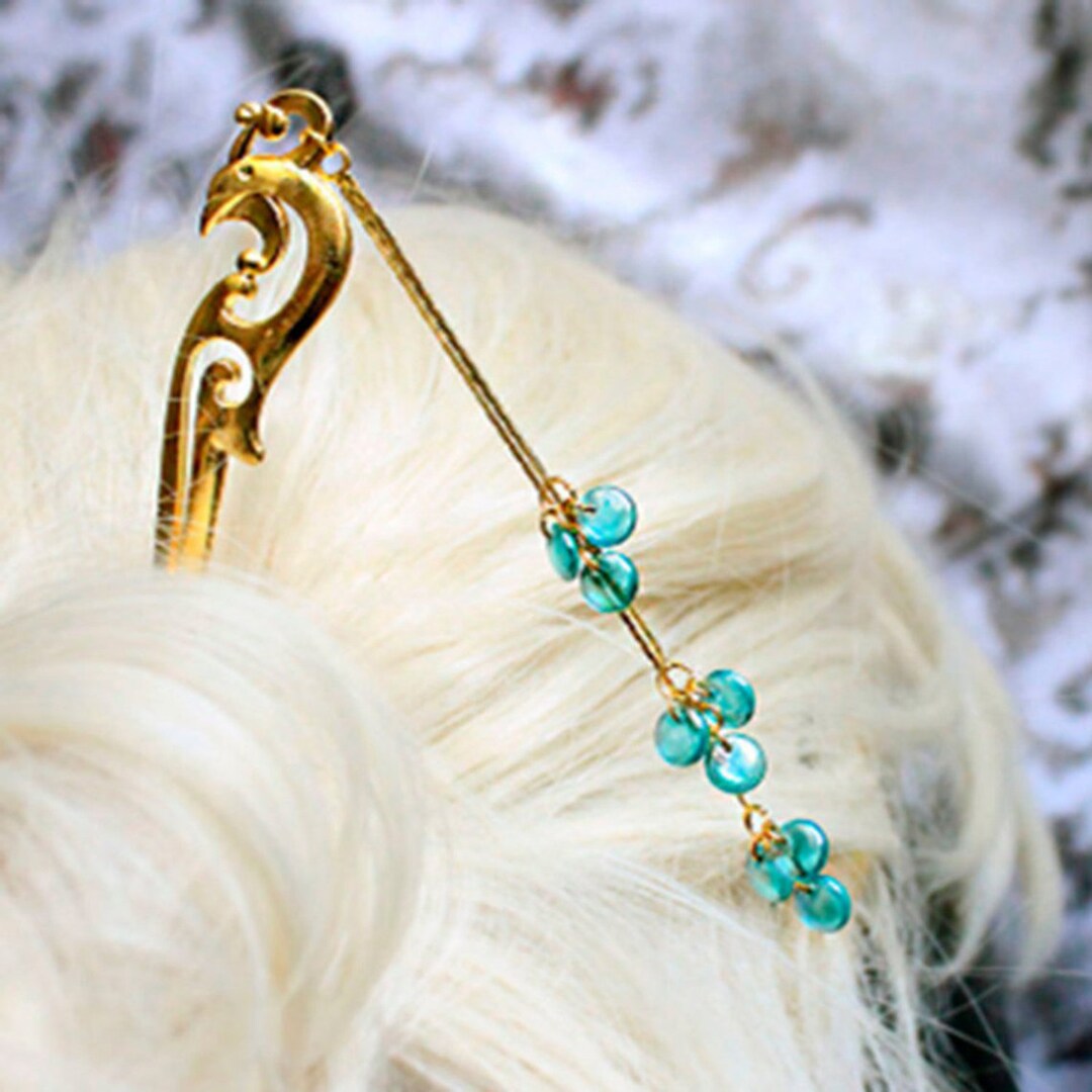 Long Drop Gold Hair Jewelry for Daughter Birthday Gift - Bird ...