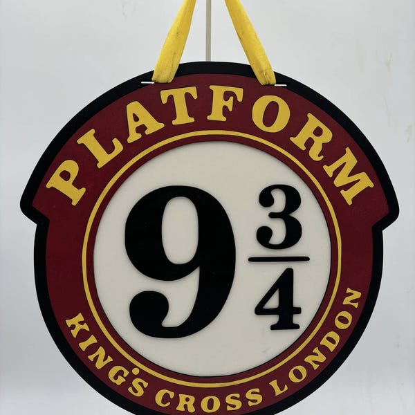 Platform 9 3 4 Sign - Etsy