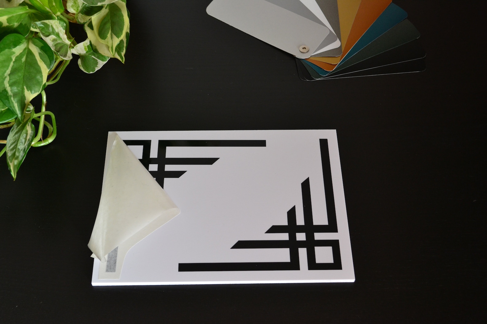 Pair 2 of Art Deco Style Corner Wall Decals/stickers | Etsy Australia