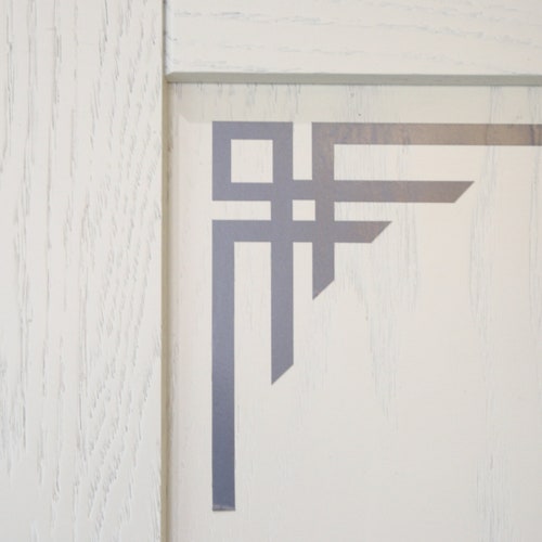 Art Deco Corner Fan 2 Corner Decoration Wall Stickers 135mm - Etsy