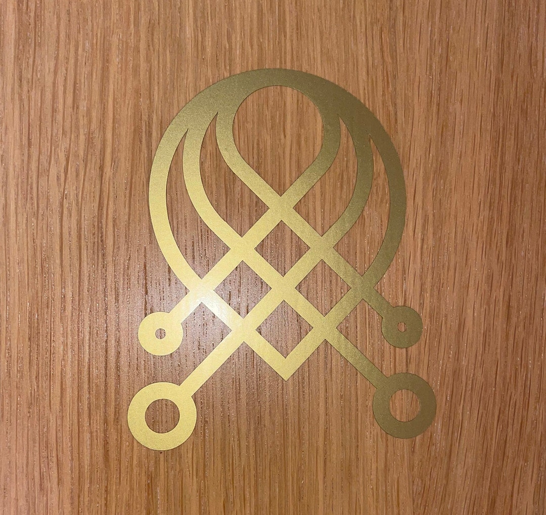 Art Deco Drop Decoration Wall Sticker 100mm Wide X 120mm High 0025-25B ...