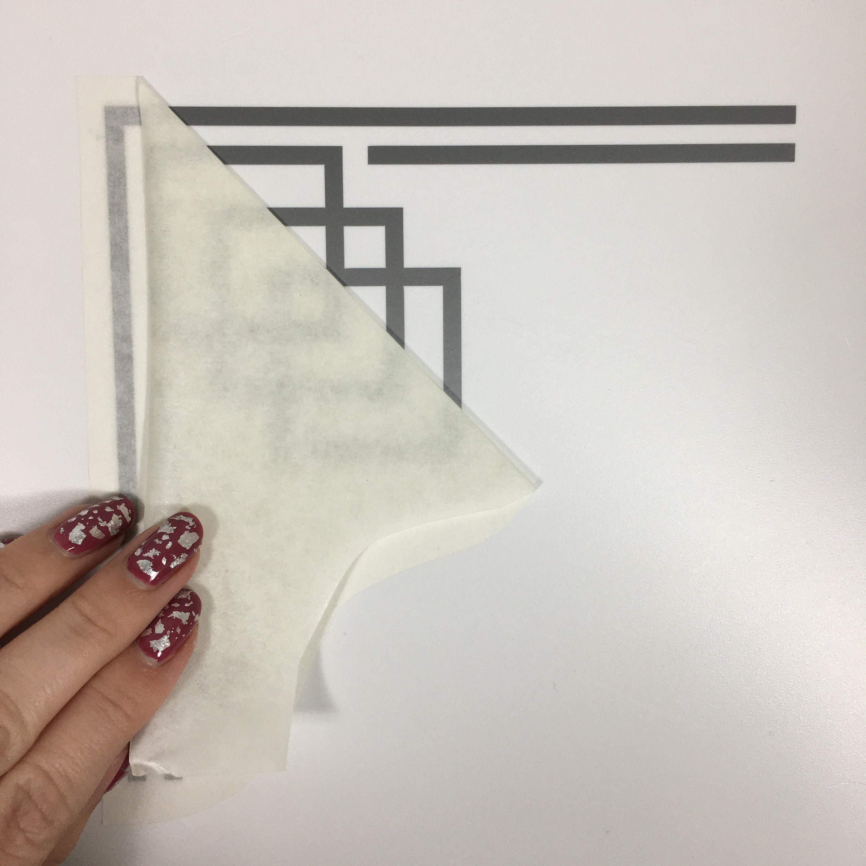 Large Pair 2 Art Deco Style Corner Stickers/wall Decal 203mm - Etsy UK