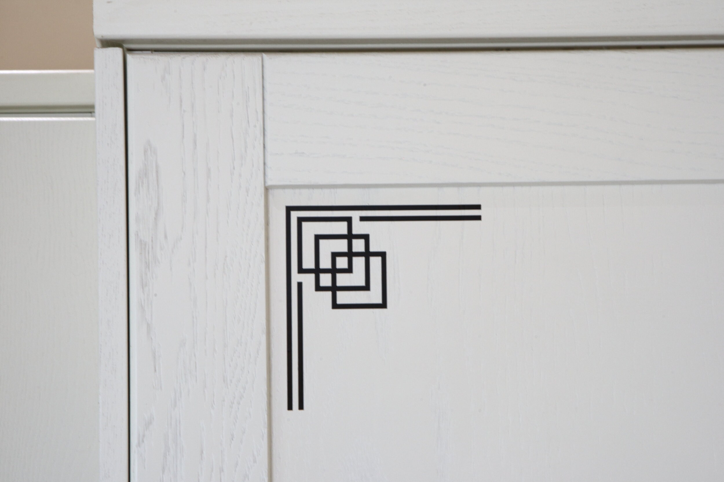 Pair 2 Art Deco Style Corner Wall Decal/stickers Wall - Etsy