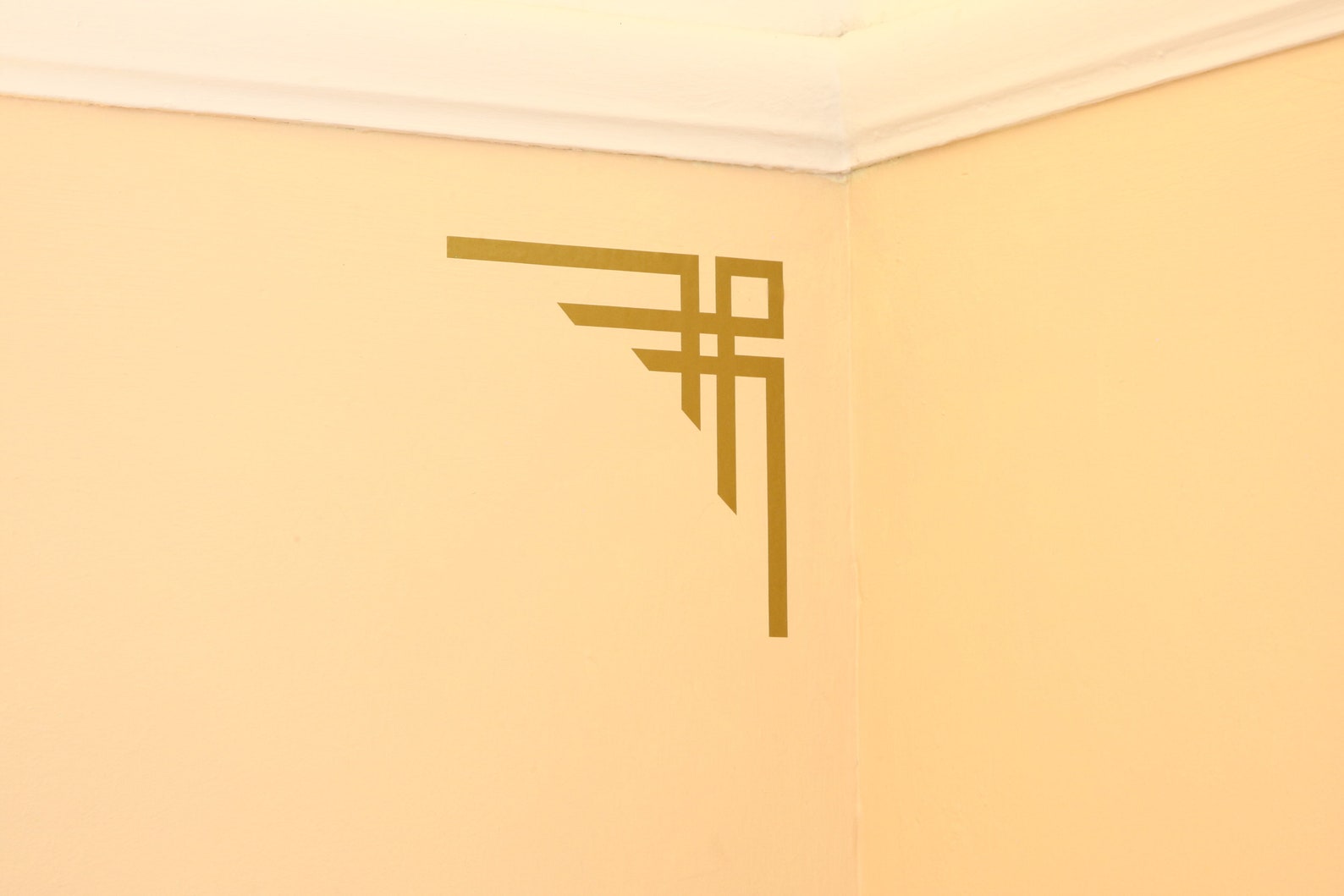 Pair 2 of Art Deco Style Corner Wall Decals/stickers - Etsy