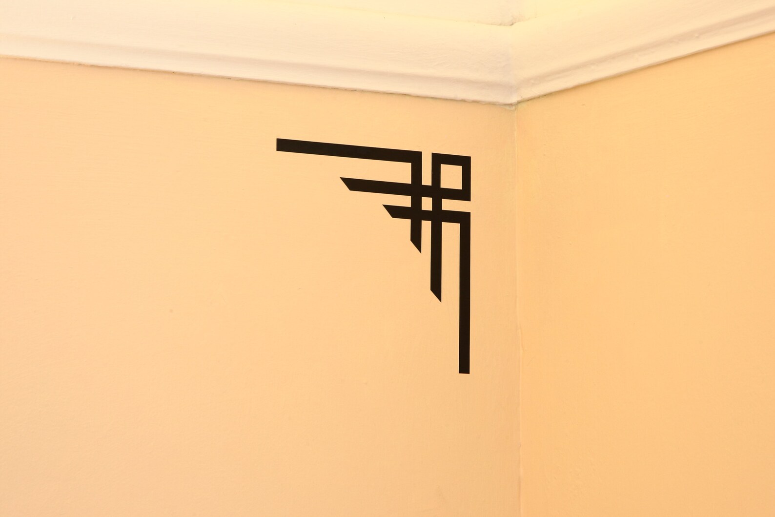 Pair 2 of Art Deco Style Corner Wall Decals/stickers - Etsy