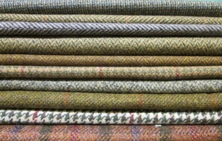 Tweed Fabric Patchwork Patches 20 Squares 23 Cm X 23 Cm 100% Pure Wool ...