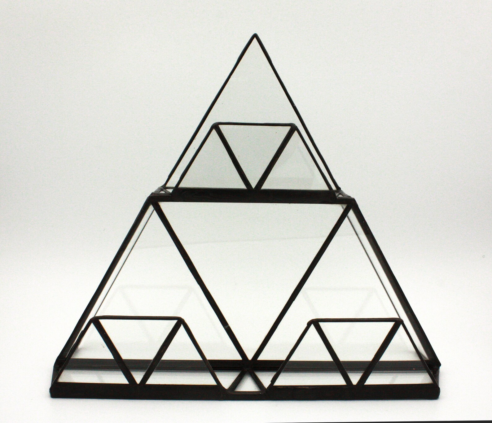 Geometrical Stained Glass Business Card Holder for Multiple Cards ...