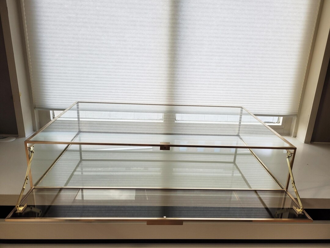 Safety Glass Display Case With Front Door- Custom Shop Display ...