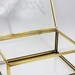 Personalized Glass Display Case Brass Box Jewelry Display - Etsy