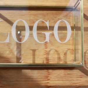 Personalized Glass Display Case, Brass Box, Business Gift - Etsy