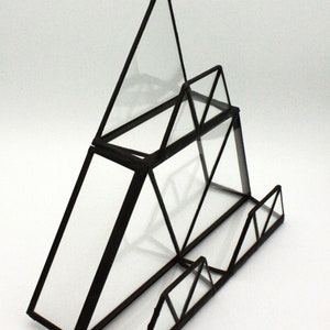 Geometrical Stained Glass Business Card Holder for Multiple Cards ...