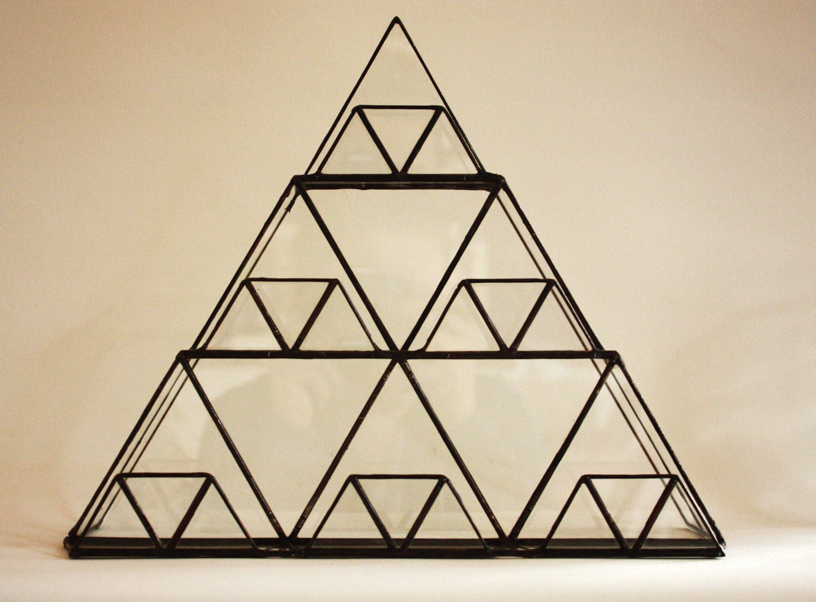 Geometrical Stained Glass Business Card Holder for Multiple Cards ...