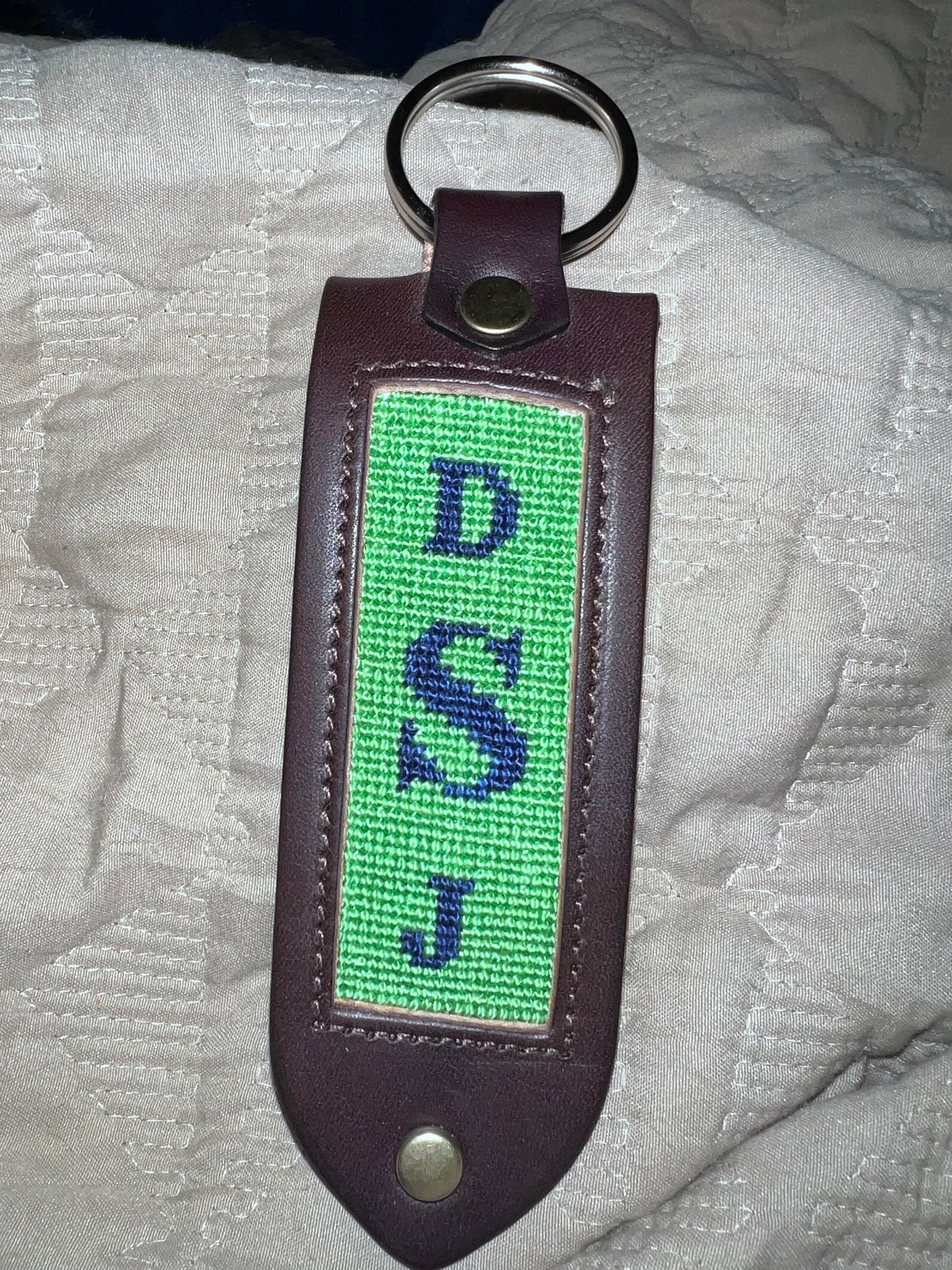 Custom Needlepoint Cincinnati Bangles Key Chain/fob - Etsy