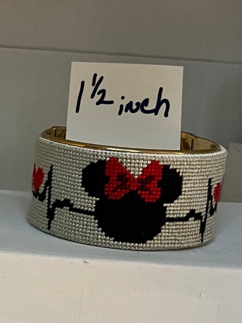 Custom Handmade Needlepoint Cuff Bracelet - Etsy