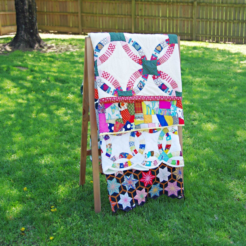 Quilt Rack 4-tier, Fully Assembled, Ladder Display Seven Rungs for ...