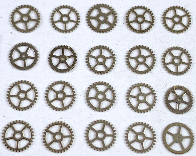 25 Flat Silver Watch Wheels 4mm Tiny Art Part Gear Steampunk - Etsy