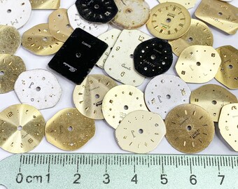 15 Watch Faces Dials Distressed Steampunk Part Altered Art Watchmaker ...