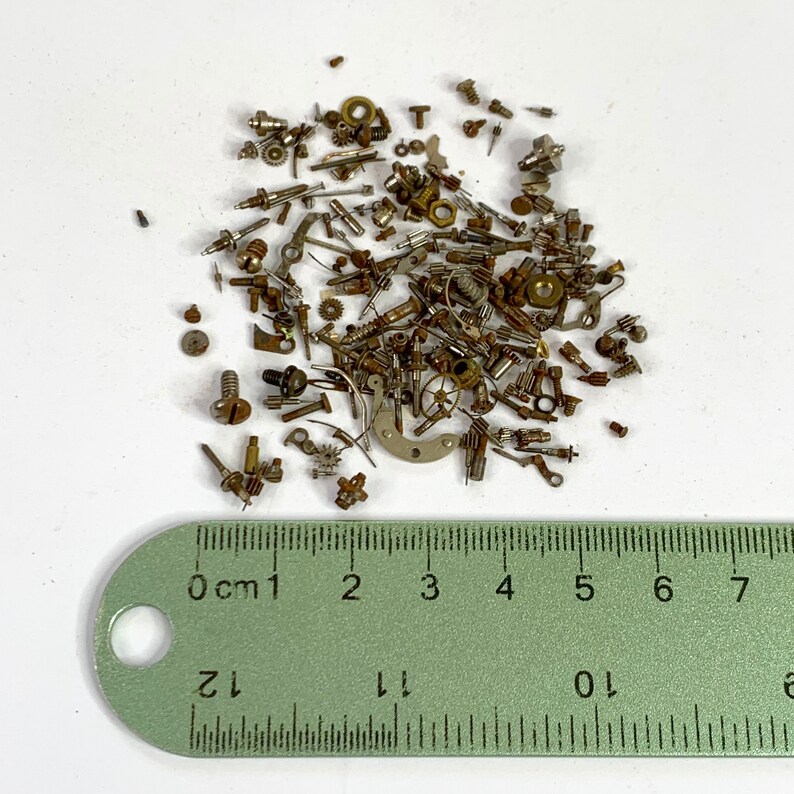 10 Grams Watch Parts Screws Gears Steampunk Watchmaker Lot - Etsy